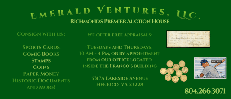EMERALD VENTURES AUCTIONS – Featuring Weekly and Monthly Auctions of US ...